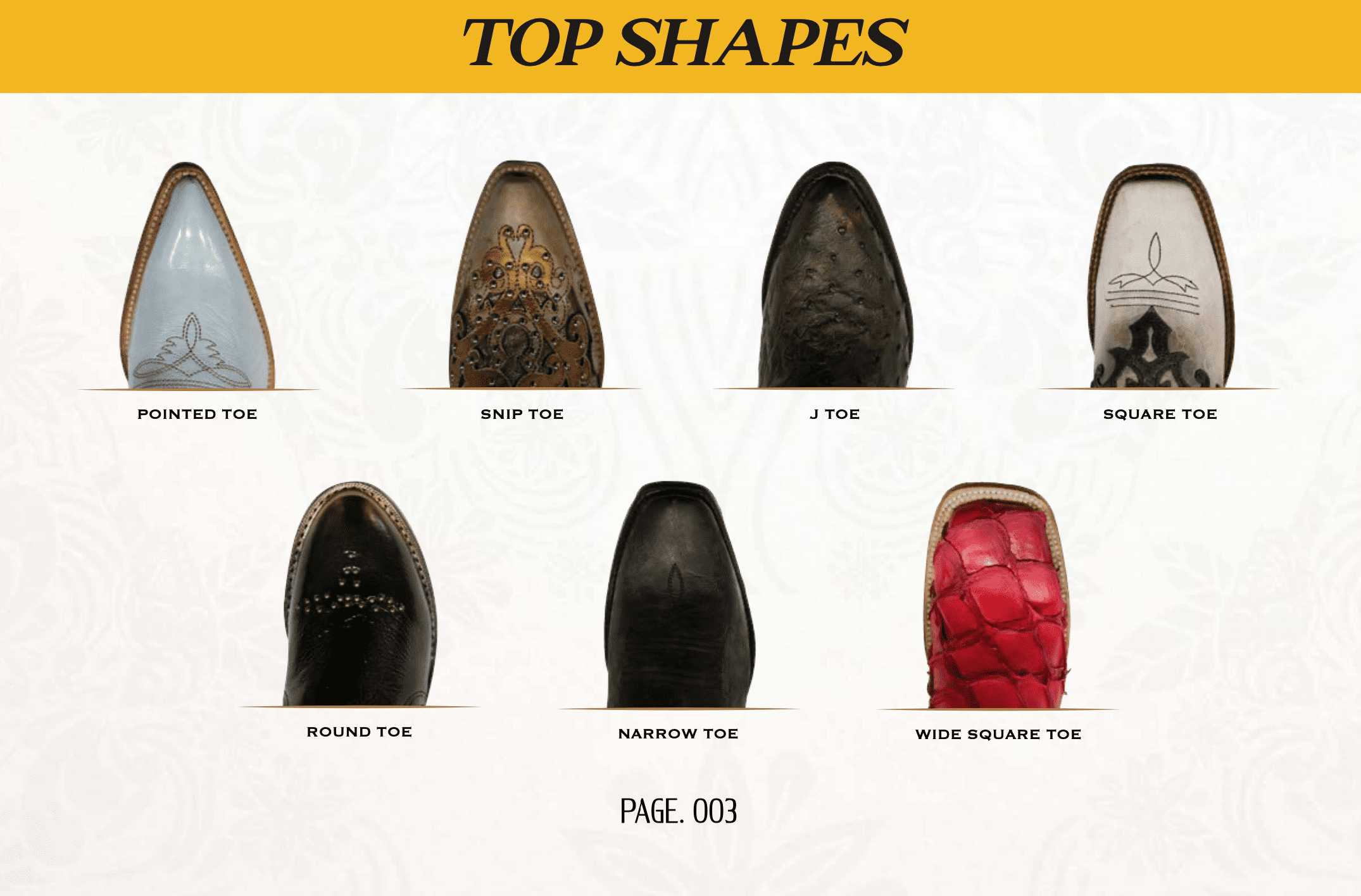 Boot Toe Styles - Double J Western Store