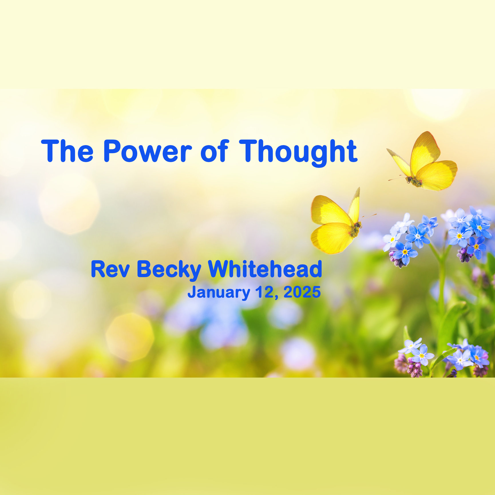 The Power of Thought - Unity Church